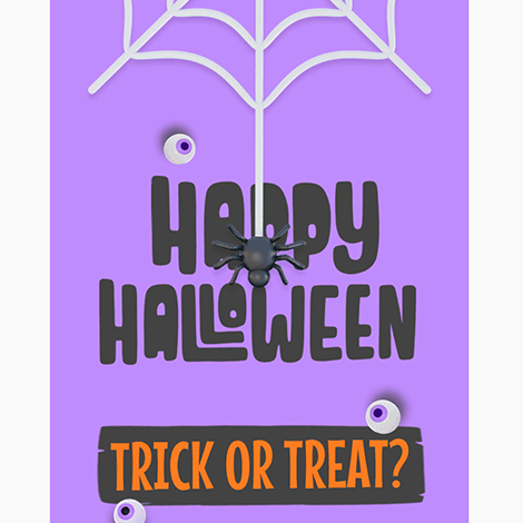 Halloween Trick Or Treat Marketing Sale