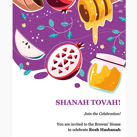 Rosh Hashanah Open Event Invite