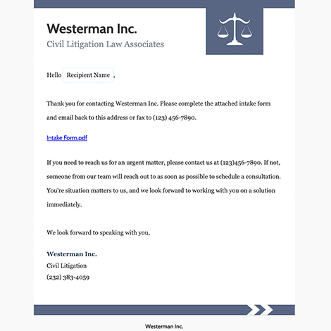 Legal Gmail and Outlook Email Templates
