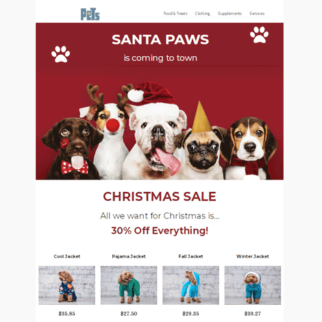 Christmas Gmail and Outlook Email Templates